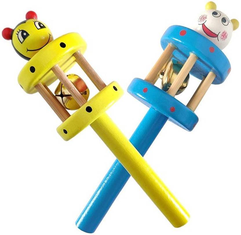 Channapatna Toys wooden rattles for baby Rattle Price in India - Buy ...