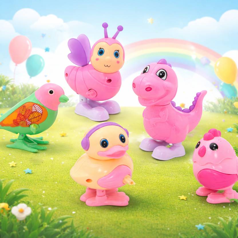 APJ enterprise 3 Pcs Jumping Bird Wind Up Key Operated Bird Toys for ...