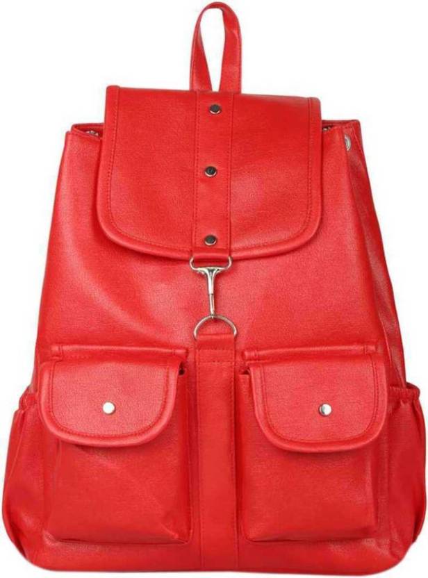 Plama women stylish backpack 20 L Backpack red - Price in India ...