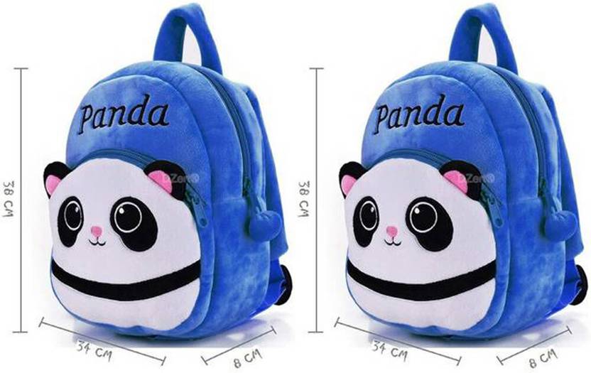 HRRH Kids School Bag Panda Soft Plush Backpacks Cartoon 11 L Backpack ...