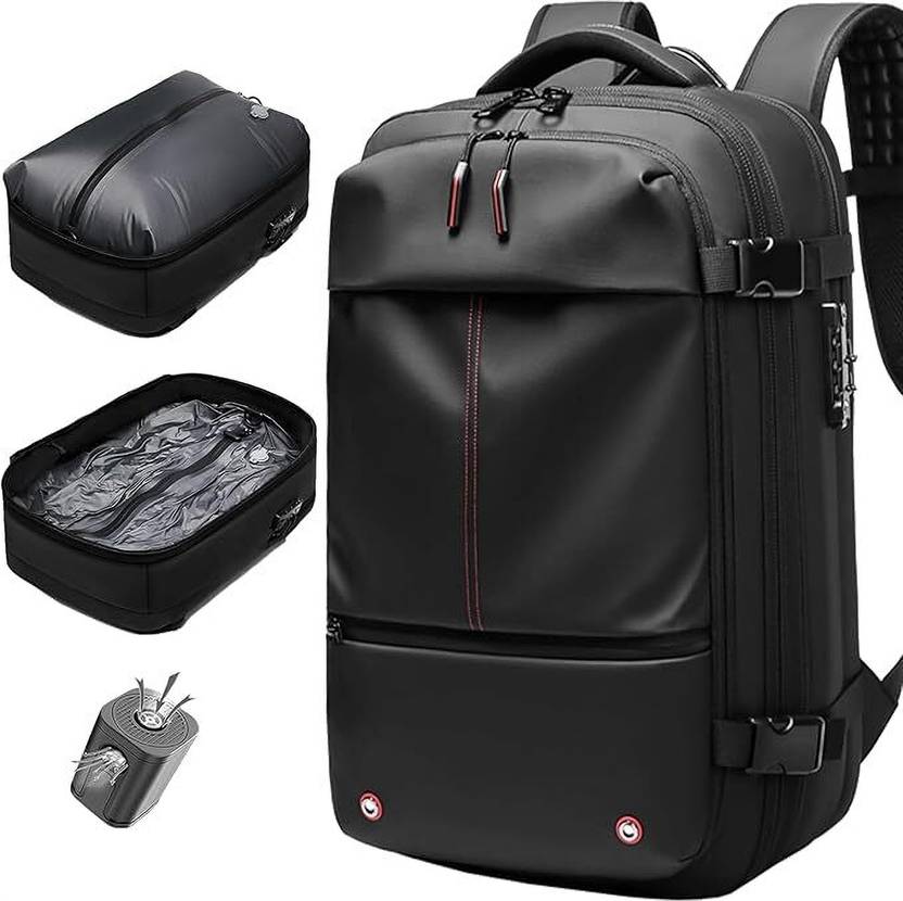Meyaar Vacuum Compression Travel Backpack , 60L Expandable, Anti-Theft ...