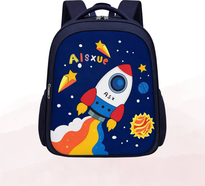 Pandaa Bee Rocket Design Space Theme Kids Backpack Max 18 L Backpack ...