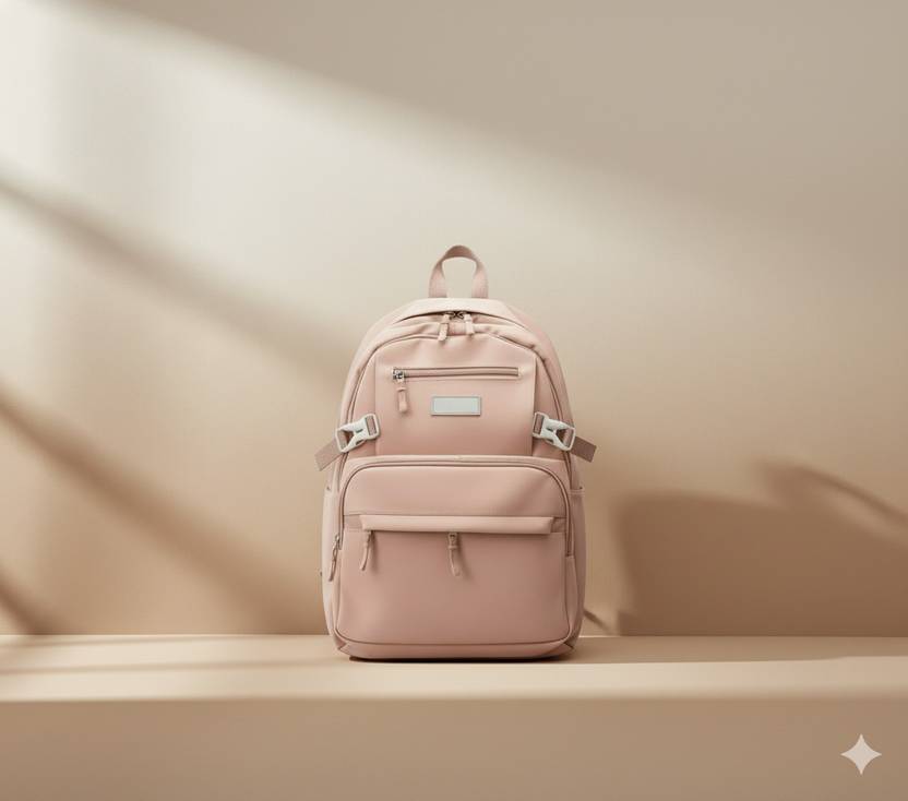 Bynow Korean backpack 35 L Laptop Backpack Peach - Price in India ...