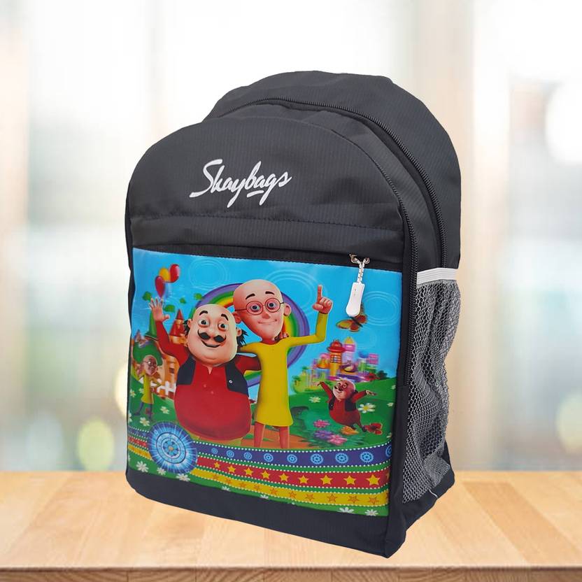 KINKARA Motu-Patlu print kids school bag for class nursery, LKG, UKG ...