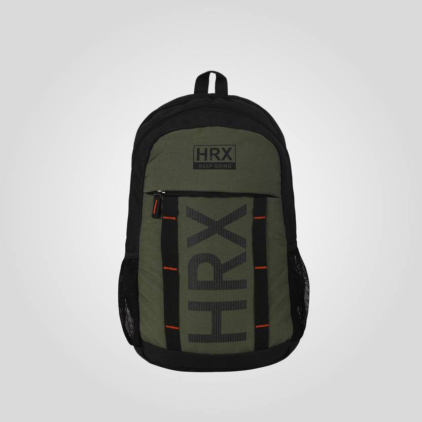 HRX H01 Unisex bag for men fit upto 16 Inch/college bag/school bag 35 L Laptop Backpack Green ...