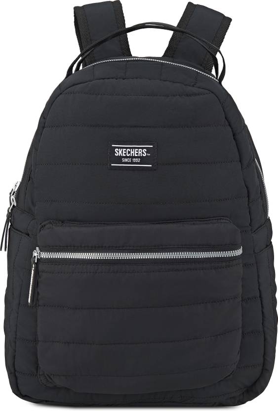 Skechers BAG WITH QUILTING AND METALIC 15 L Backpack Black - Price in ...