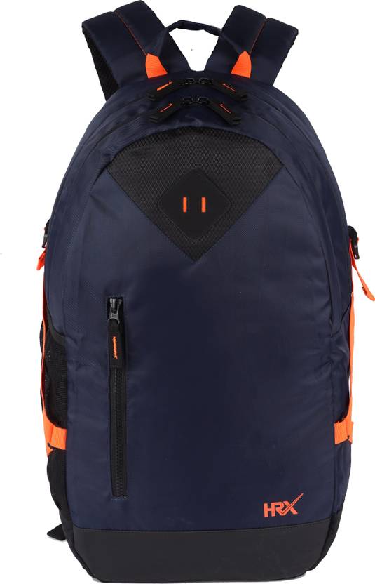 HRX LIFE SPORTS 31 L Backpack Navy Blue-Orange - Price in India ...