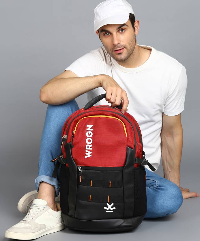 WROGN ROCK Unisex Bag with rain cover Office/School/College/Business ...