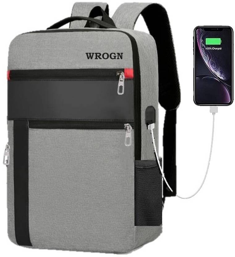 WROGN Multi-purpose backpack with USB charging port, Laptop, travel bag ...