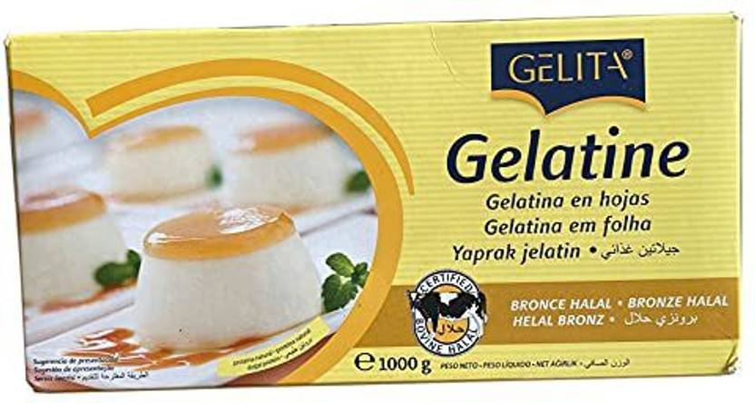 Gelita Gold Strength Leaf Gelatin - 500 Sheets/ 1 kg Gelatin Strips ...