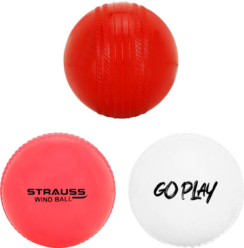 Strauss Wind Ball | Premium Cricket PVC Balls | Light Weight | Soft ...