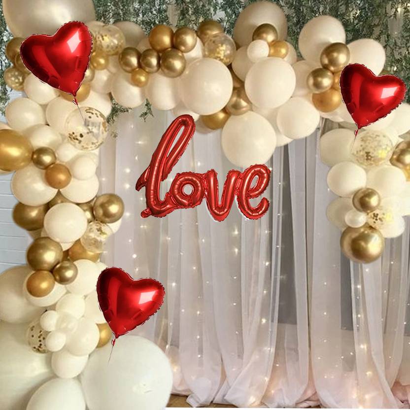 Flipkart.com | BUC Solid Happy Birthday Decoration Items Balloons for ...