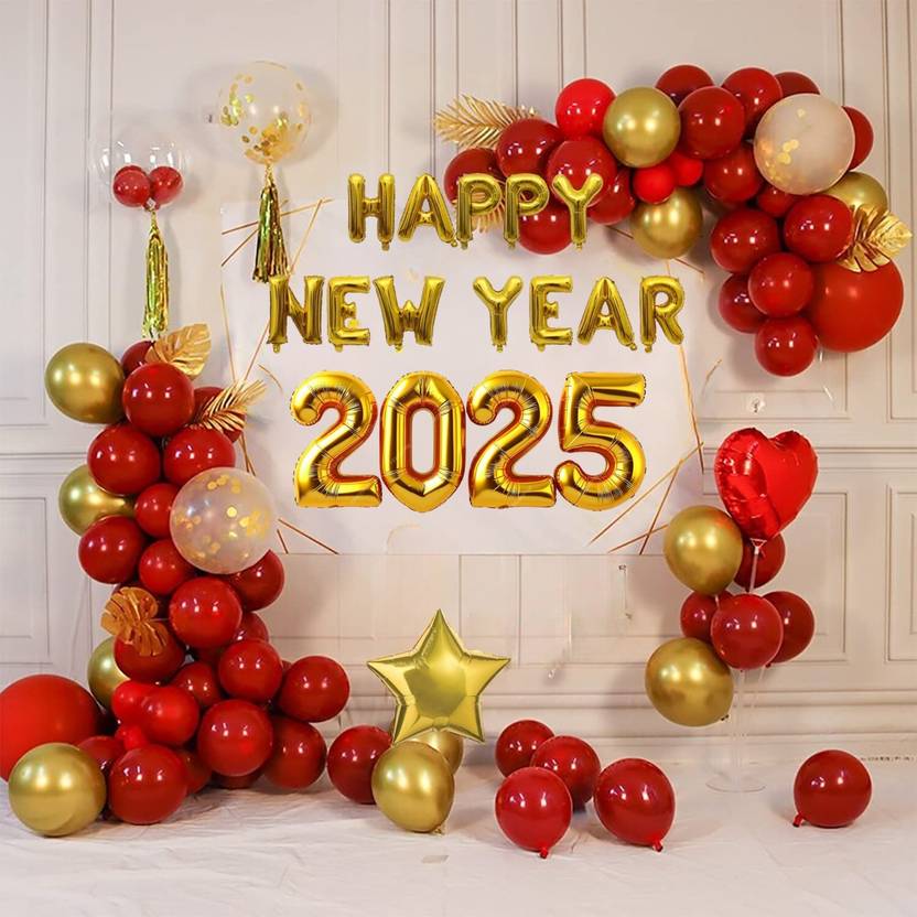 Flipkart.com | DAY DECOR Printed New Years 2025 Party Decorations Kit ...
