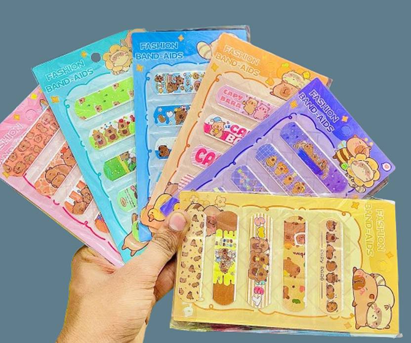 Taptocart Kids Cartoon Gentle Adhesive Strip Soft Pad Bandage Protector ...