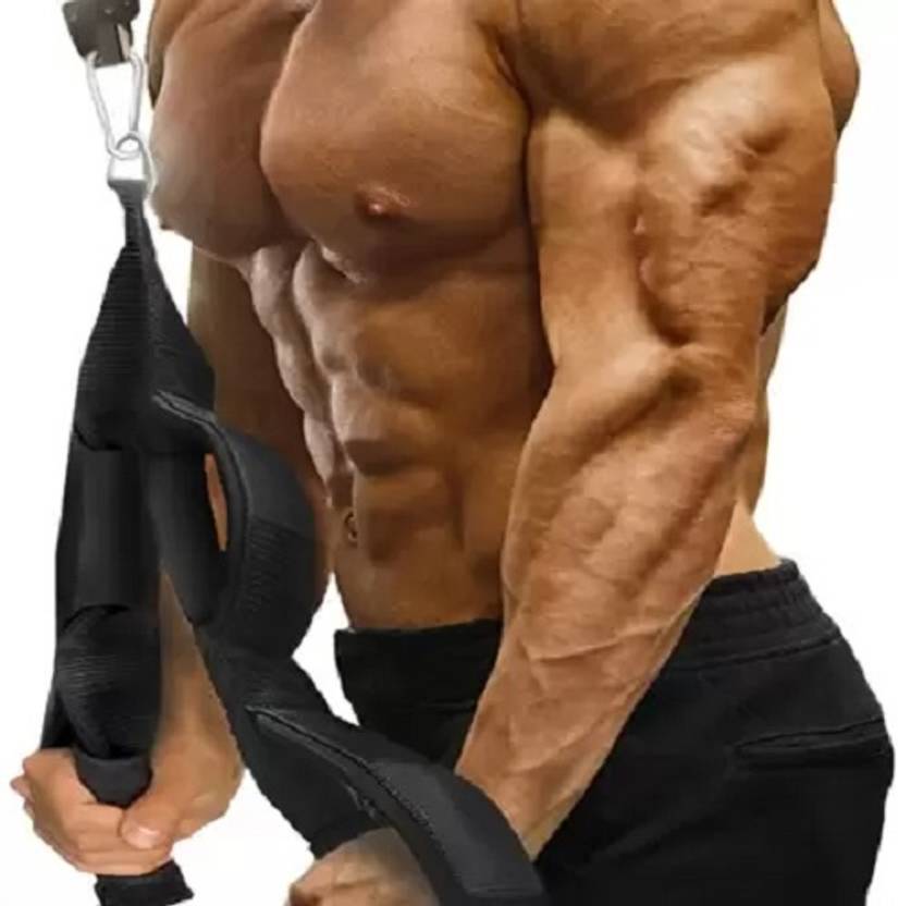 Fitcozi Tricep Rope Pull Down Fitness Cable Attachment for gym Triceps ...