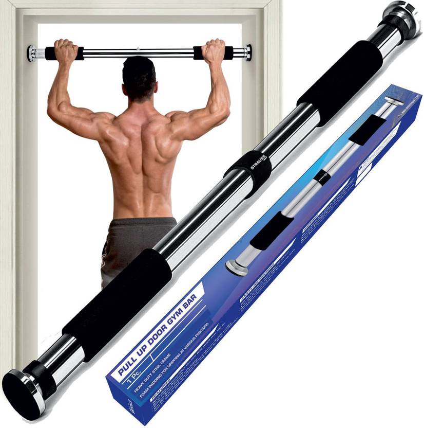 Strauss Adjustable Door Chin Up Bar | Pullup Rod | Gym Bar Pull-up Bar ...