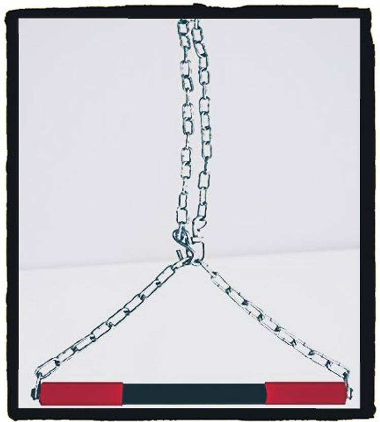 KASO Heavy Steel Hanging Rod With Chain, Chin-up Bar for Men & Women ...