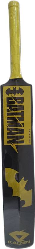 KAIZEN Batman Cricket Bat, Black and Gold Design, Kashmir Willow ...