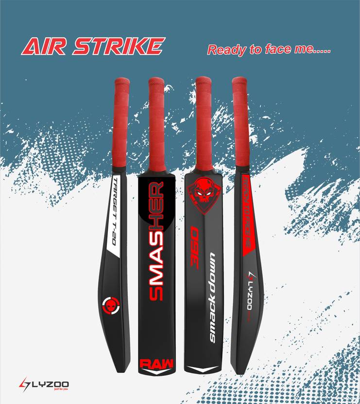 Lyzoo Hard PVC/Plastic cricket Bat with 1pc Cricket tennis ball Cricket ...