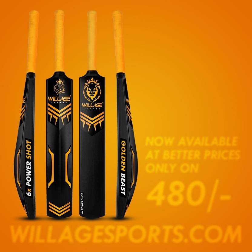 WILLAGE Plastic bat , Cricket bat , Plastic bat full size , PVC/Plastic ...