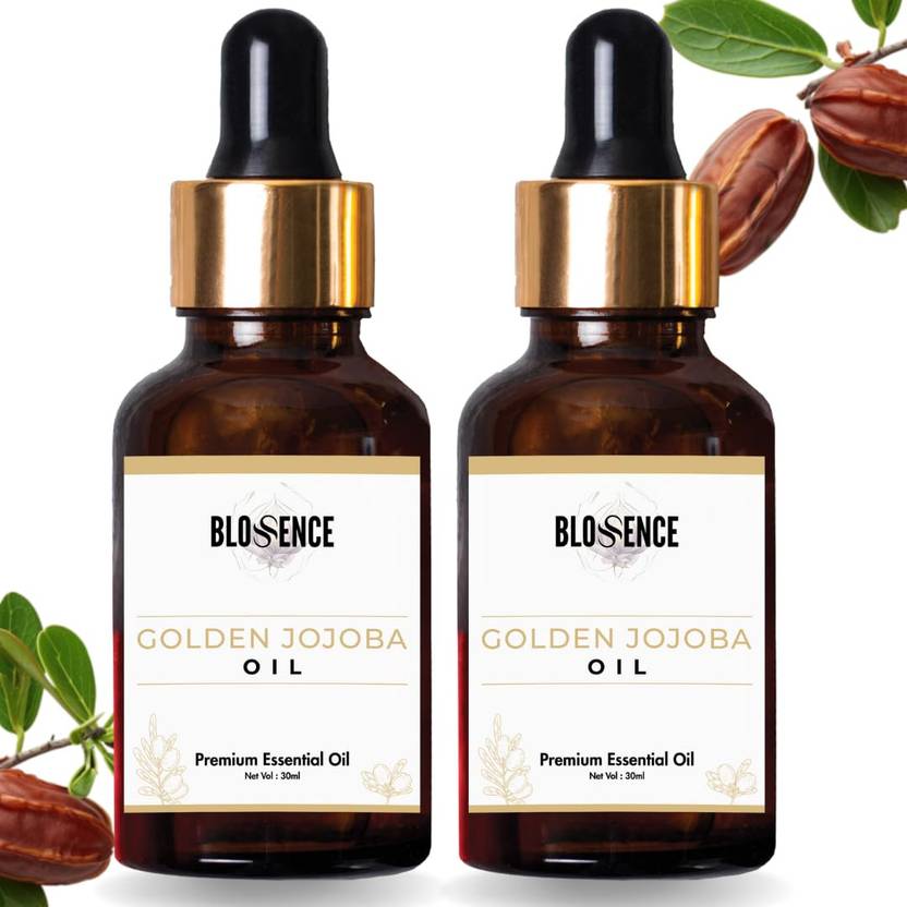 BLOSSENCE Gold Jojoba Oil Pure & Natural Skin and Hair Care Oil - Price ...