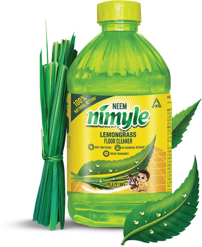 Nimyle Eco Friendly Floor Cleaner, Lemongrass, 99.9% Anti Bacterial ...