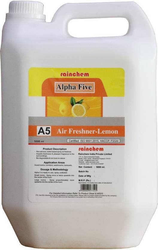 Rainchem Alpha 5 Air Freshener Lemon Fragrance (5000 ml) Price in India ...