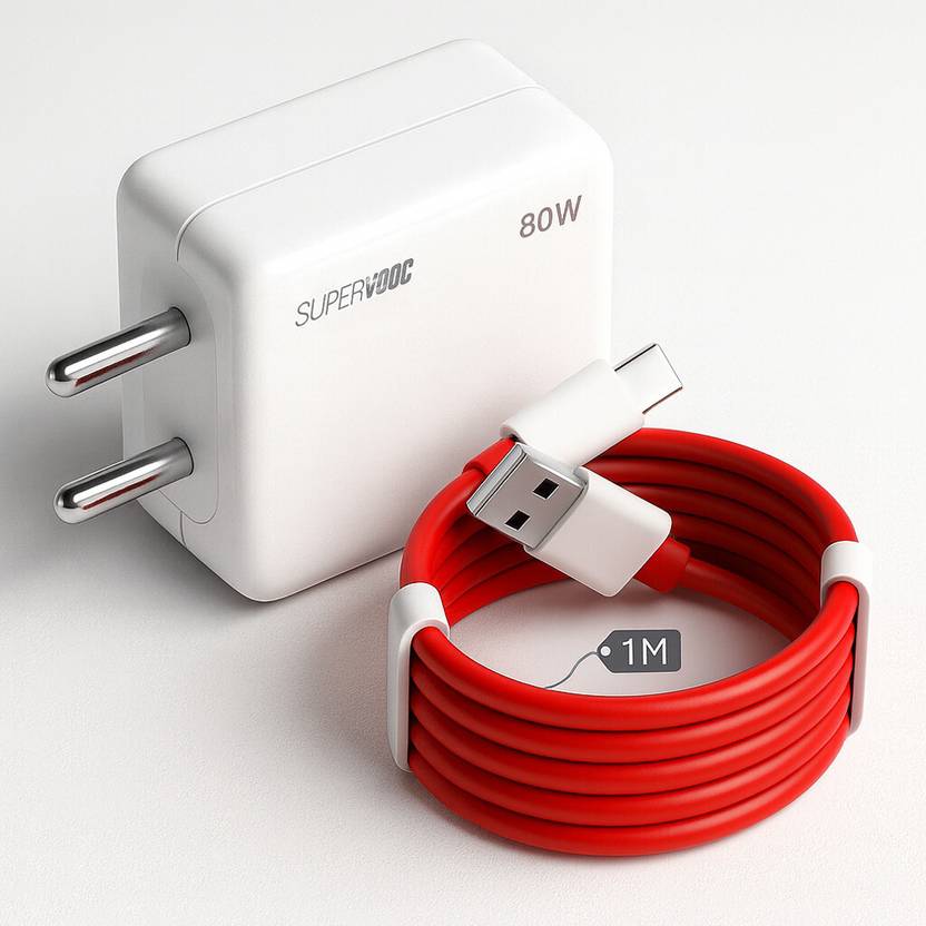 shopbucket 80 W SuperVOOC 7.3 A Wall Charger for Mobile with Detachable ...