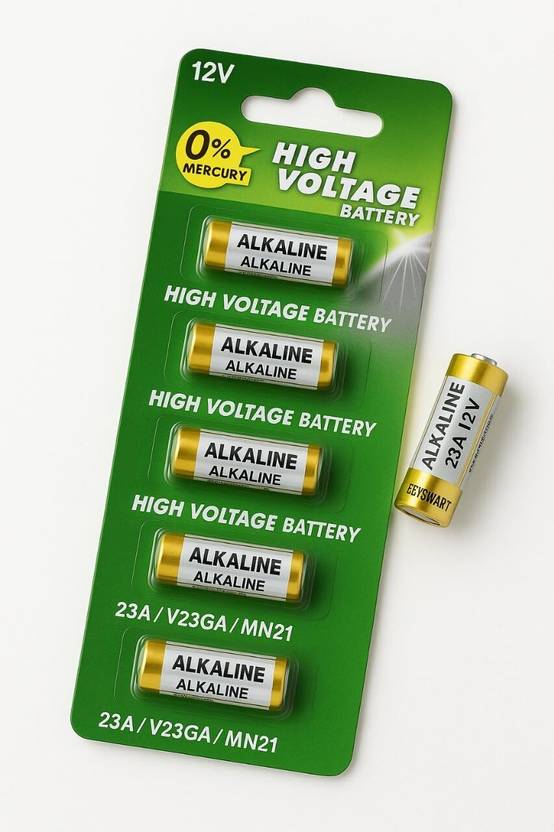 Flysmart 23A Alkaline 12V High Voltage Cell Batteries for Car Remote ...