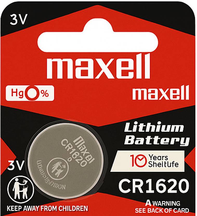 Maxell CR 1620 LITHUM BATTERY PACK OF 1 Battery - Maxell : Flipkart.com