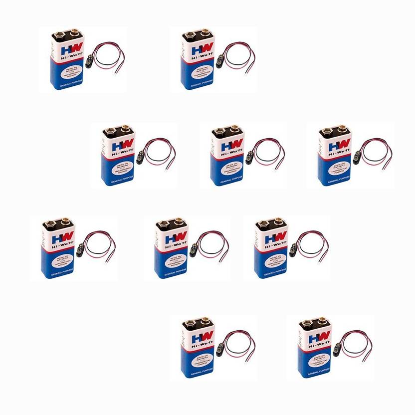 geeta enterprises 9 VOLTS HW BATTERY with Connector, HI-WATT 100% 9V ...