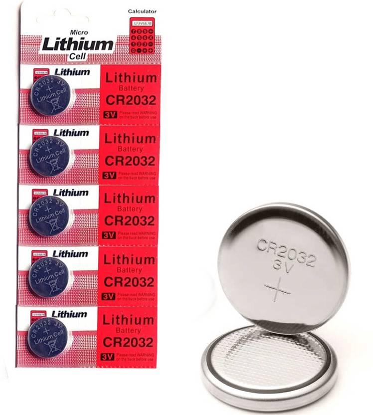 Wanzhow Micro Lithium Cell CR2032 Coin 3v Computer Motherboard CMOS ...