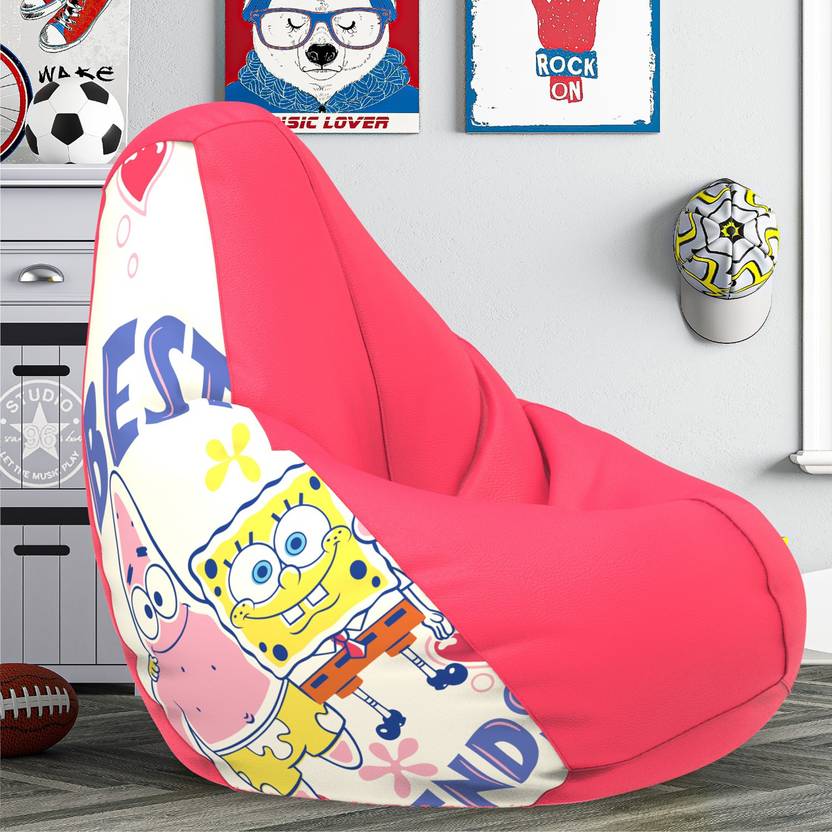 SBSP XL Spongebob Bean Bag For Kids Teardrop Bean Bag With Bean Filling ...