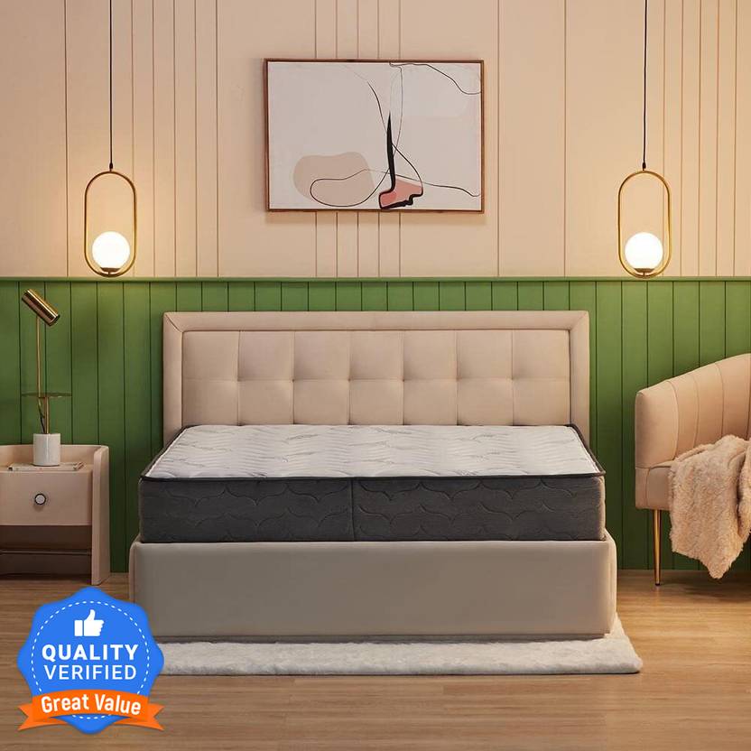 Wakefit Elevate Pocket Spring with Memory Foam 8 inch Queen Pocket ...