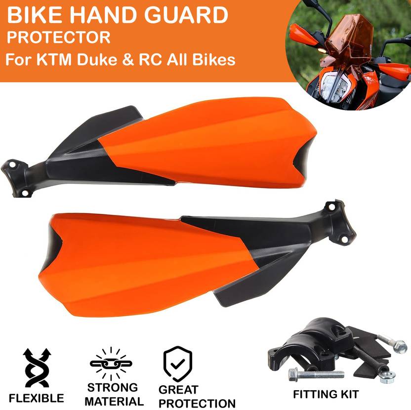 Znee Smart Universal Hand Guard Protector Orange for KTM RC,KTM Duke ...