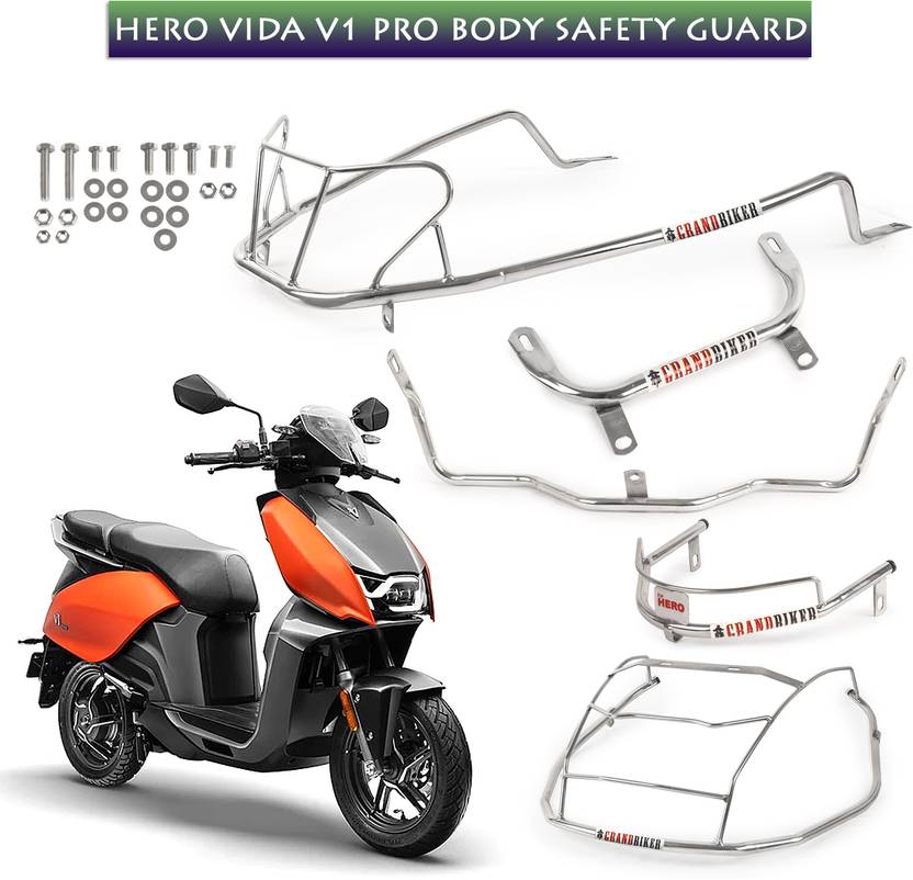 Grandbiker Steel Crash Guard Compatible for Scooter Vida V1 pro Price ...
