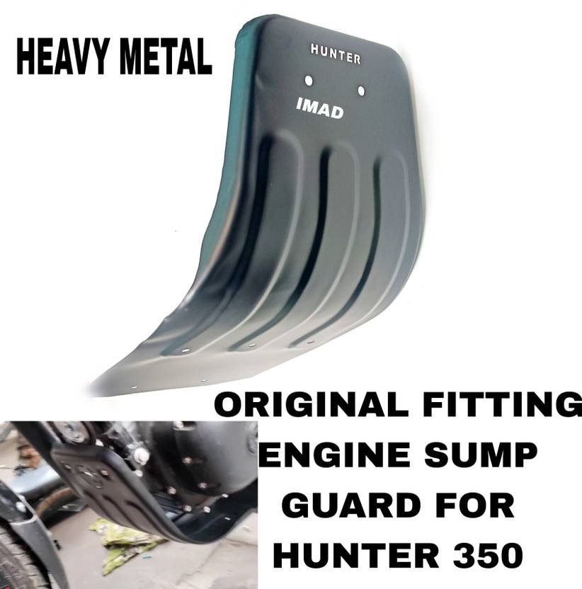 imad ORIGINAL FITTING SUMP GUARD FOR NEW HUNTER 350 Bike Engine Guard ...