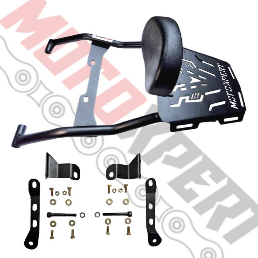 MotoXpert TVS Ronin (2025) Top Rack With Back Rest Bike Crash Guard ...