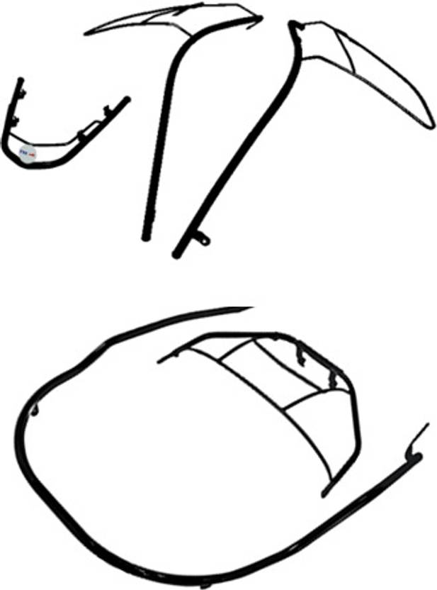 TVS Kit Scooter Guard PC - Jupiter 110 Bike Crash Guard Price in India ...