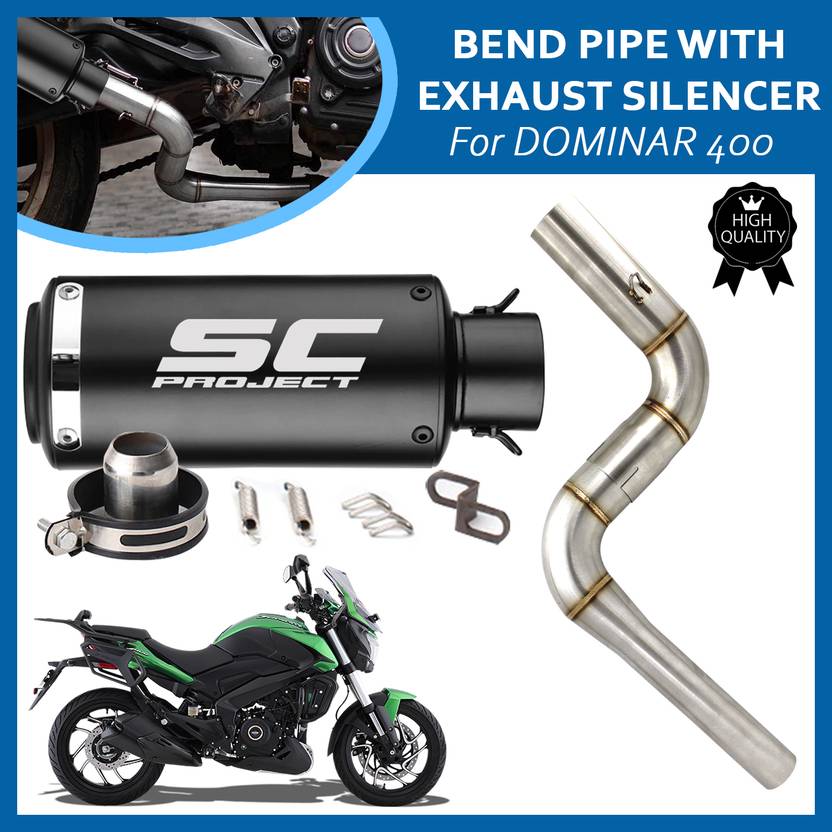 Otoroys SC Project exhaust Muffler system with Band Pipe Bajaj Dominar ...