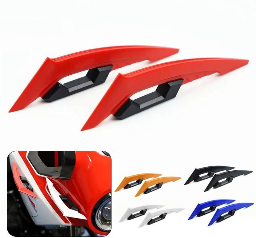 ASRYD 2pcs Universal Motorcycle Winglet Aerodynamic Spoiler Wing Side ...