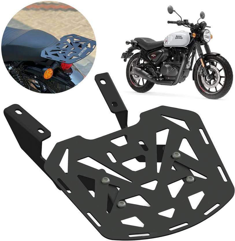Vagary Metal Heavy Back Seat Plate/Top Rack/Back Rest for Royal Enfield ...