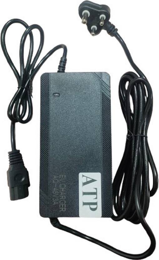 ATP Ev 48V 3A Ebike Universal 4 Lead Battery, Auto CutOff, Electric ...