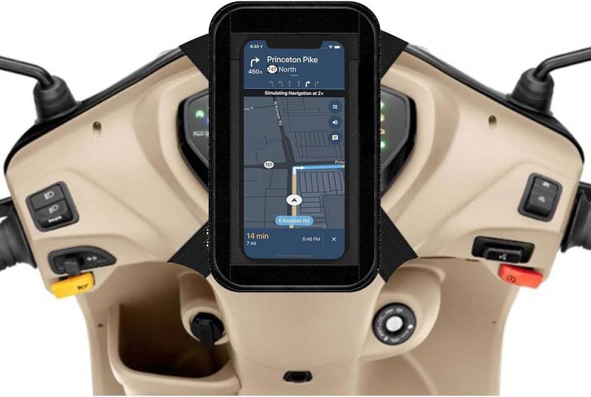 PLERIZA Universal Mobile Holder/Stand/Mount Pouch for Scoters Scooty ...