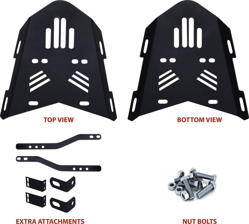 Grandbiker Universal Bike Backrack Top Box Base Plate for Luggage Rack ...