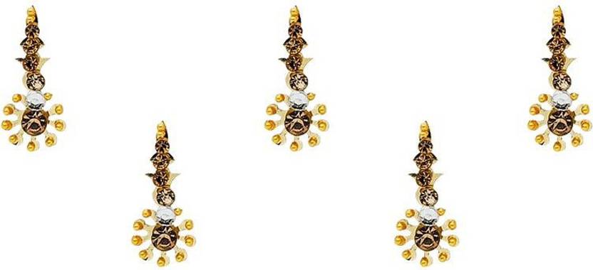 Comet Busters Beautiful Gold Bridal Bindi (BV1573) Forehead Gold Bindis ...