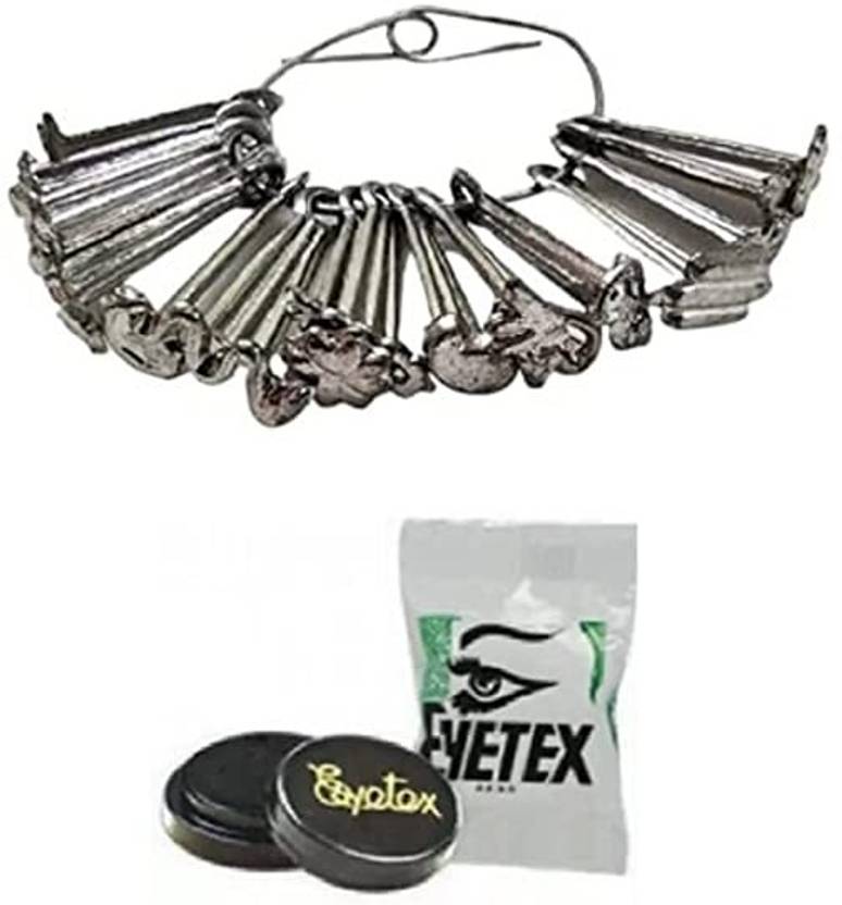 TINYS WORLD Metal 16 in 1 Various Design Achi Pottu With Kajal For ...