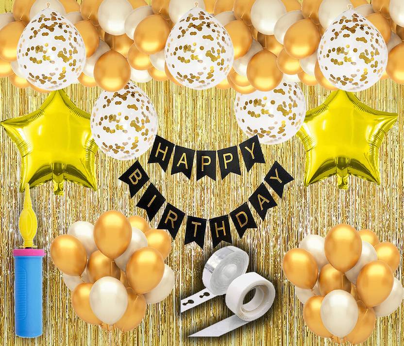 MIKAZUKI Happy Birthday Decoration kit Combo Birthday Décor Price in ...