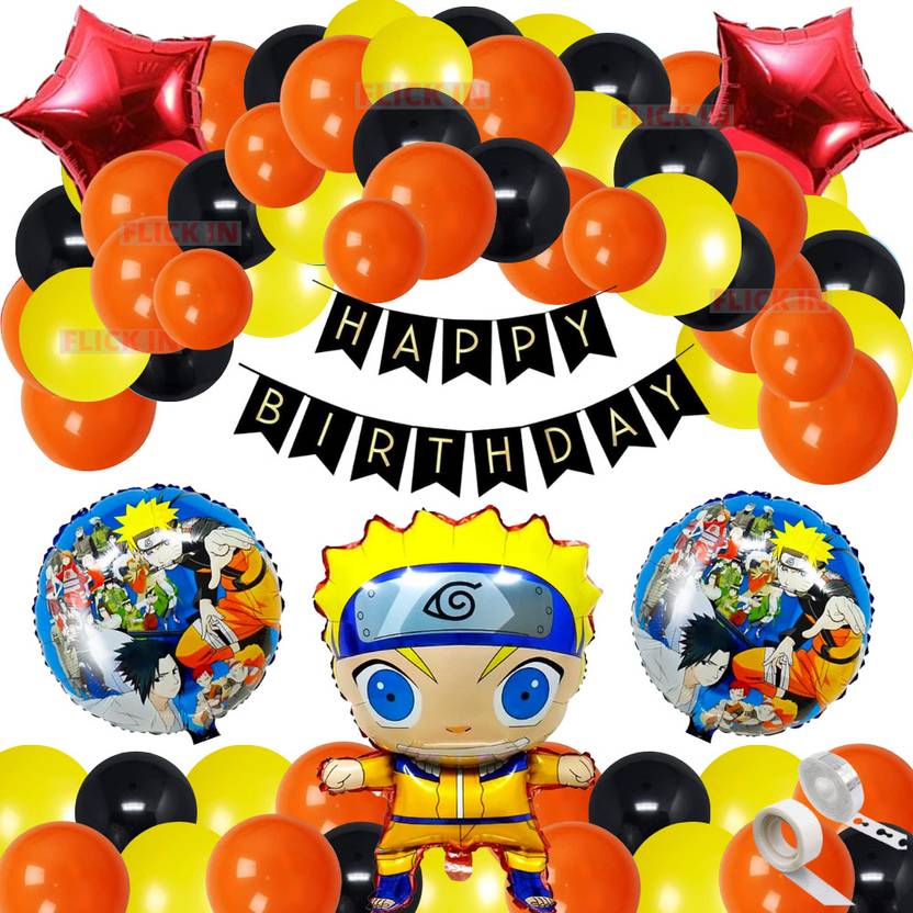 FLICK IN Naruto Theme Birthday Decoration Naruto Anime Balloons Anime ...
