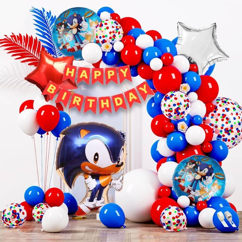 PopTheParty Sonic the Hedgehog Theme Party Decoration Set – Celebration ...